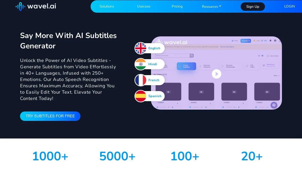 AI Video Subtitle Generator - BestofAI